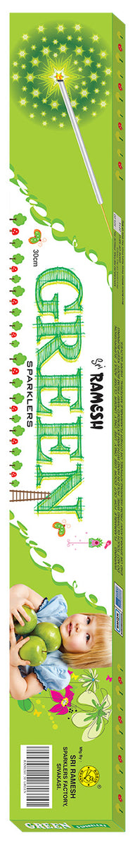 Green 30 cm Sparklers (Set of 5 Boxes) – Ramesh Sparklers